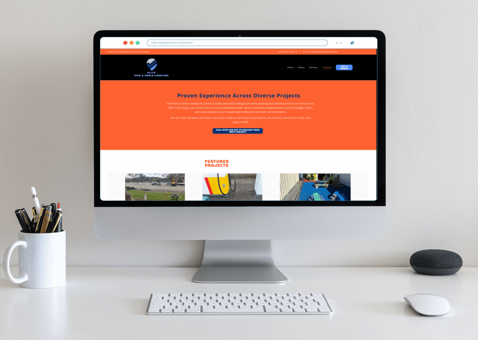 Elite Pipe & Caple Locating Services : Website Design, Website ...